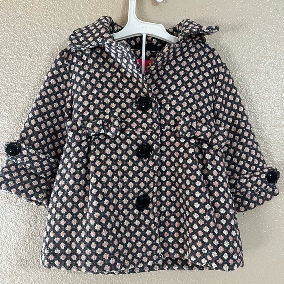 Pink Platinum | Jackets & Coats | Black And White Polka Dotted ...